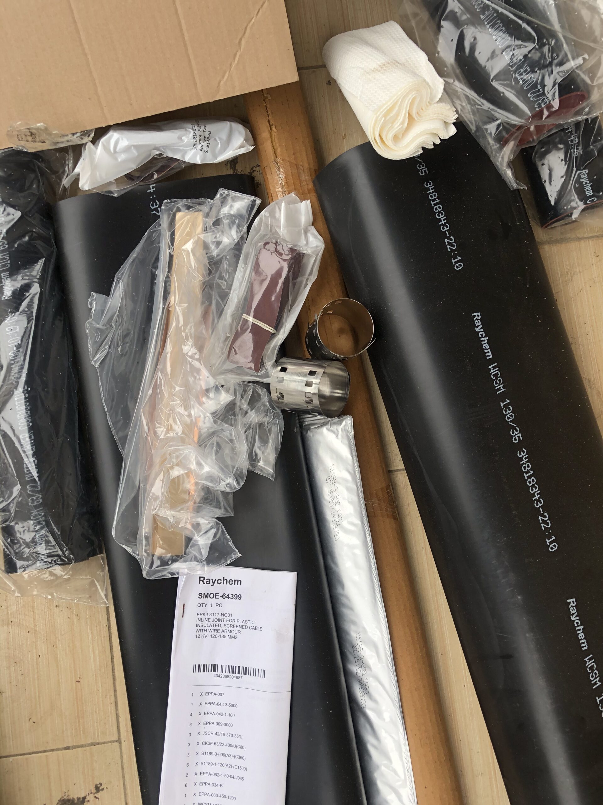 RAYCHEM JOINTING KITS: EPKJ-3117-NG01 INLINE JOINT FOR PLASTIC ...